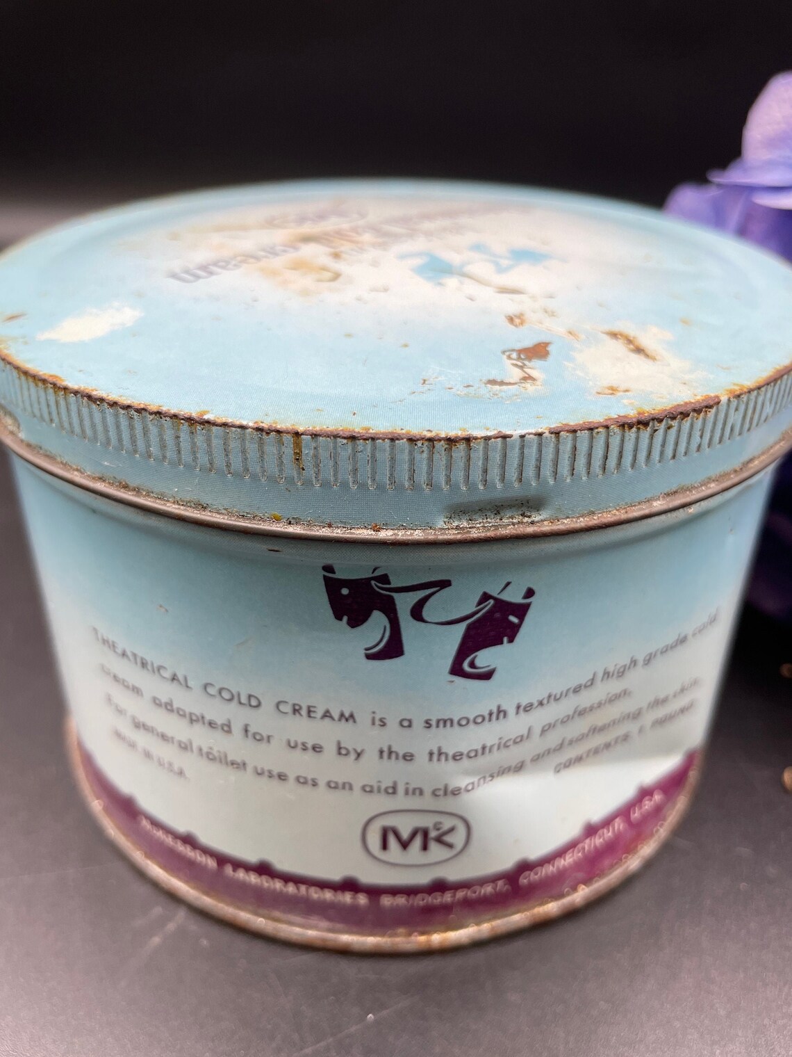 1950s Vintage Mckesson Theatrical Cold Cream Vintage Aqua - Etsy