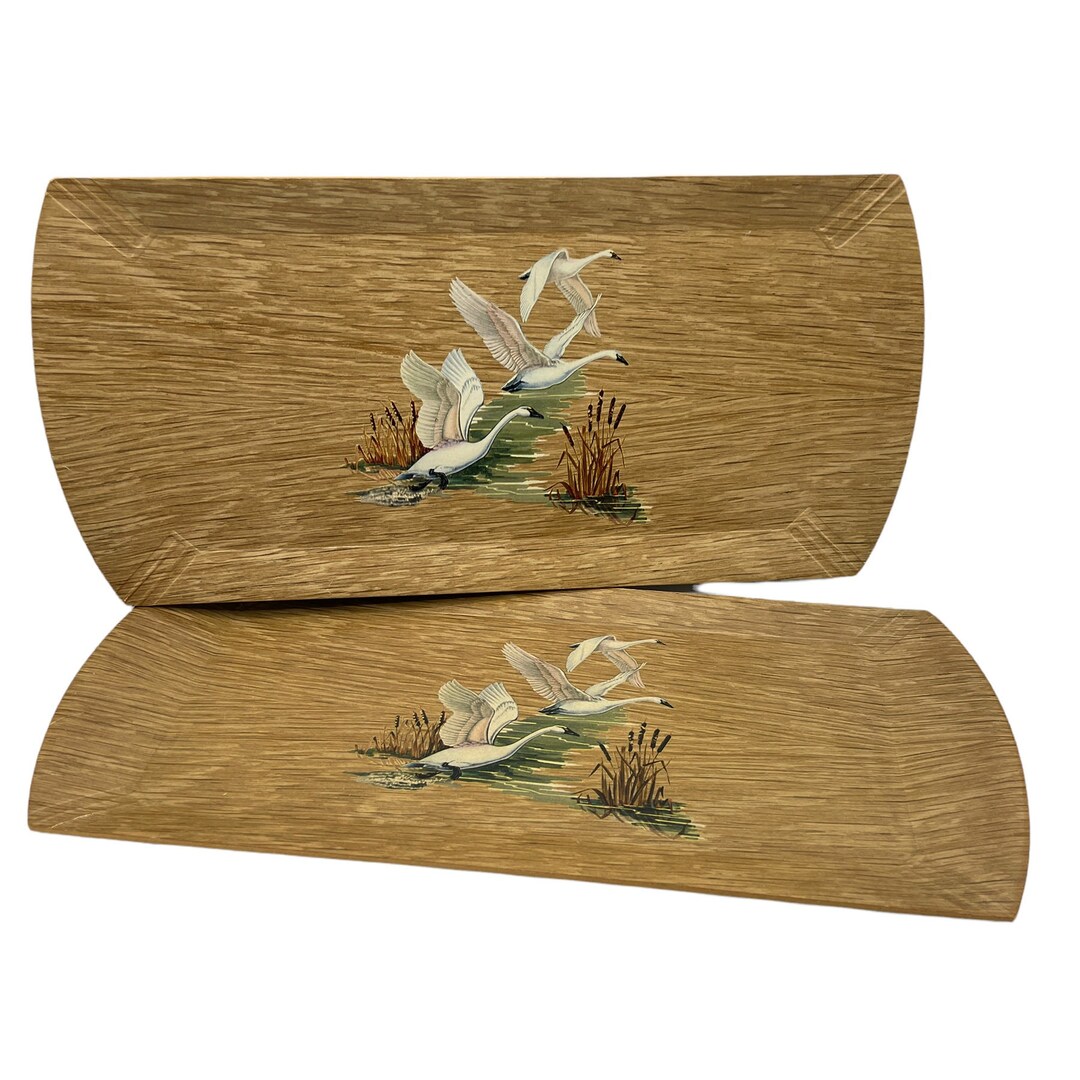 Vintage Hasko Snack Tray Set, Coronet Canape Trays, Lap Trays, Mid ...