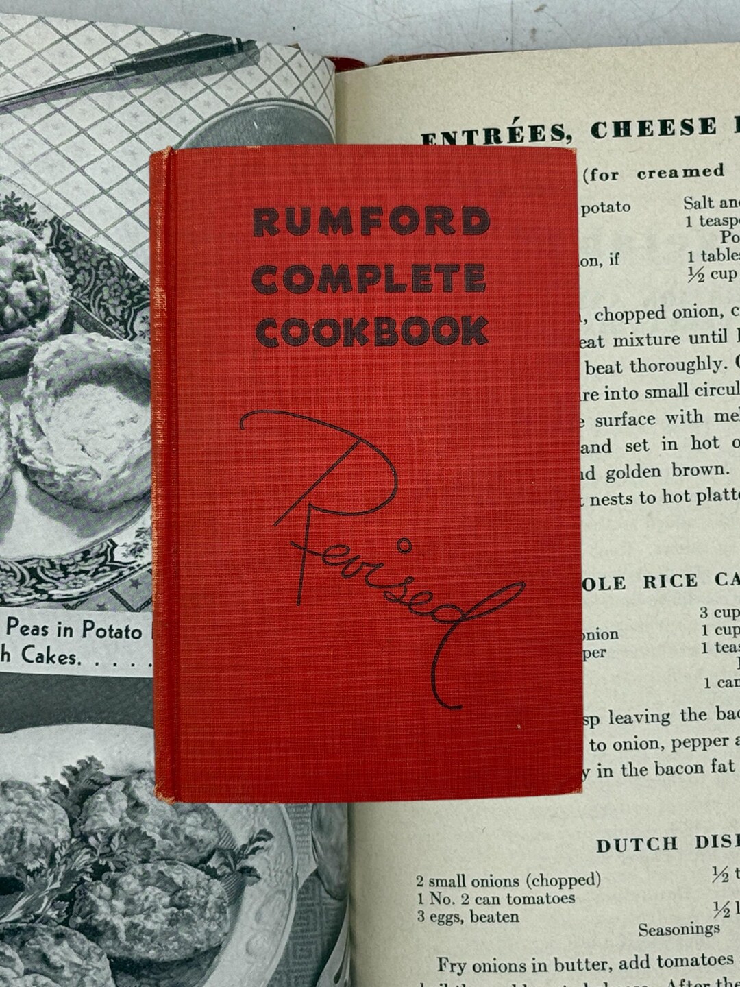 Vintage 1940s Cookbook, Rumford Complete Cookbook, Revised, Old Recipe ...