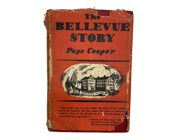 Vintage 1940s Book, the Bellevue Story, 1948, First Edition, Hospital ...