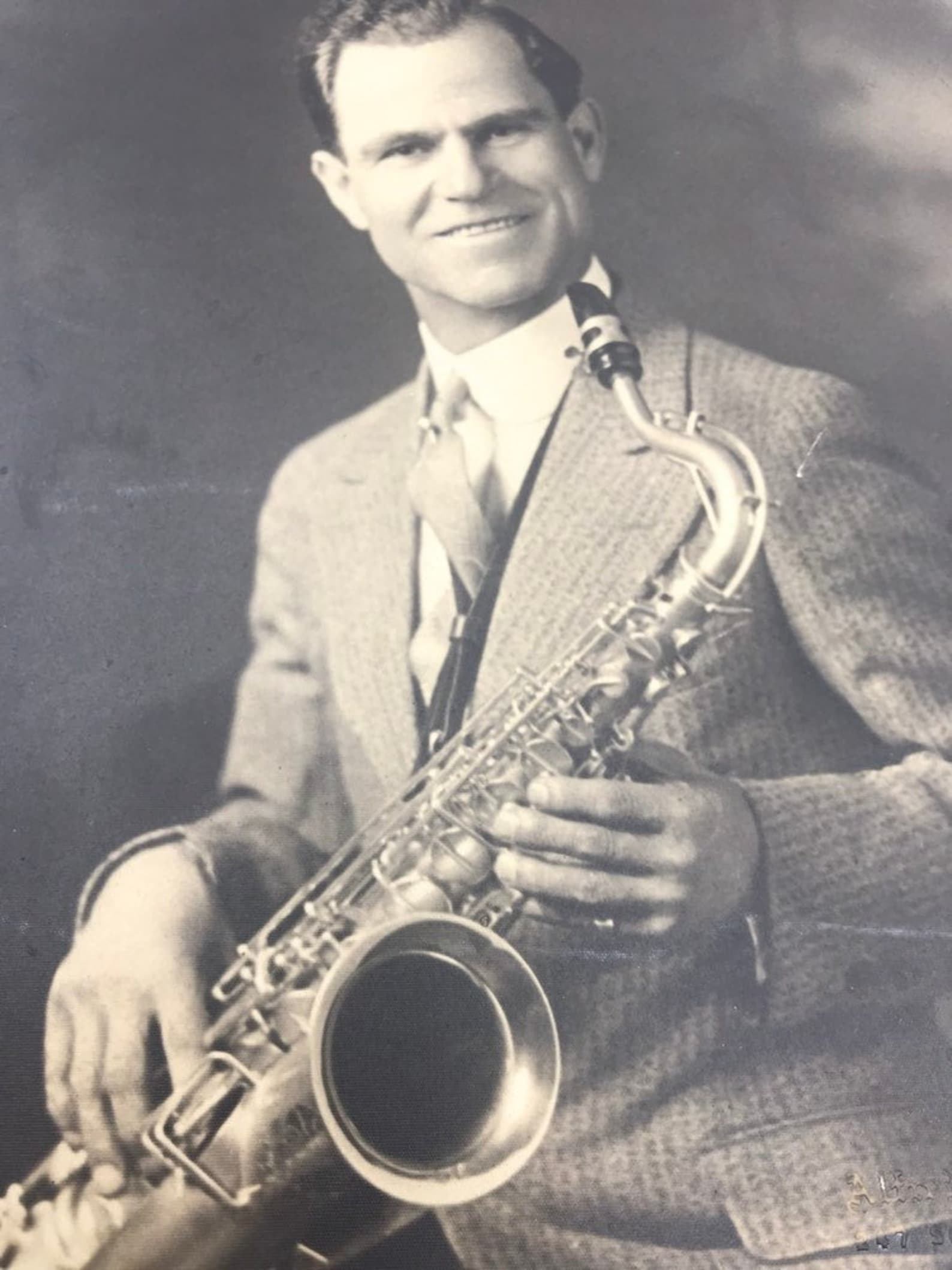 Vintage 40s 50s Photo Saxophone Player Black and White | Etsy