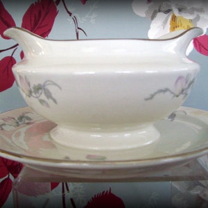 Vintage Gravy Boat Warwick China Silver Moon Pattern Retro - Etsy