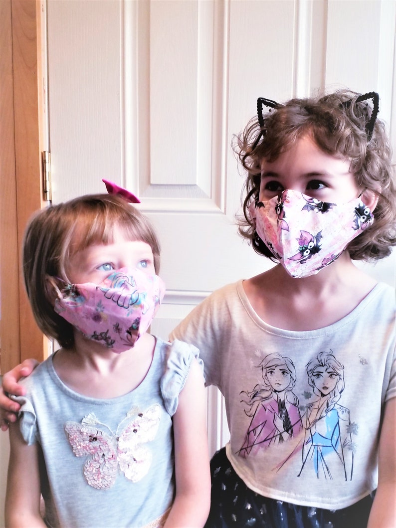 Face Mask Set Teen Kids Girls Fabric Reusable - Etsy