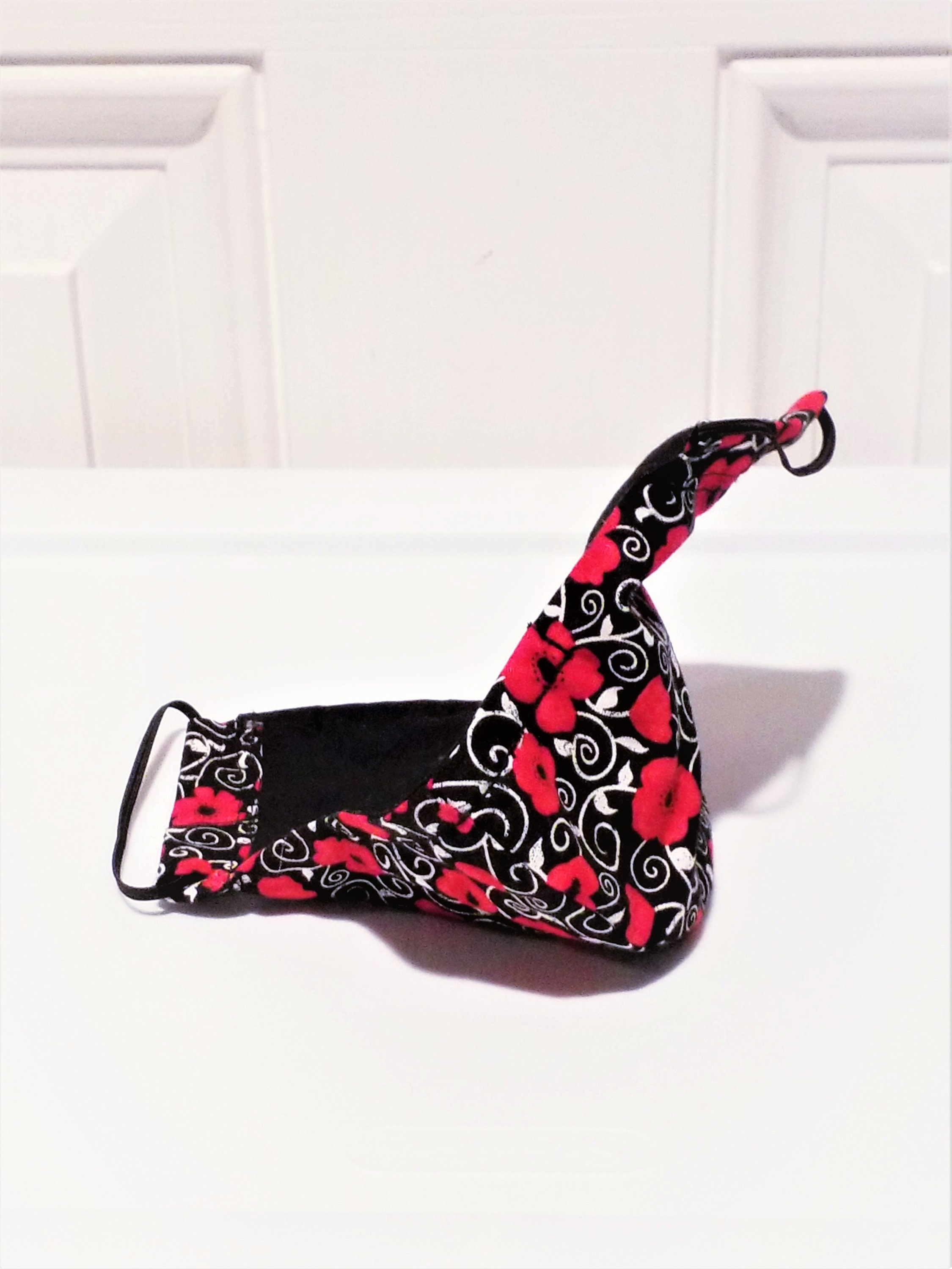 Red Face Mask Flowers Reusable Dust Mask Timeless Treasures - Etsy