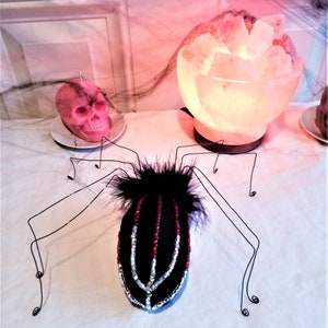 Handmade Wire Spider Decor Textile Spider Art Soft Sculpture - Etsy