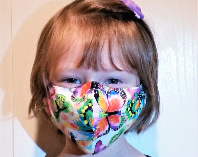 FACE MASK Kids Butterflies - Etsy