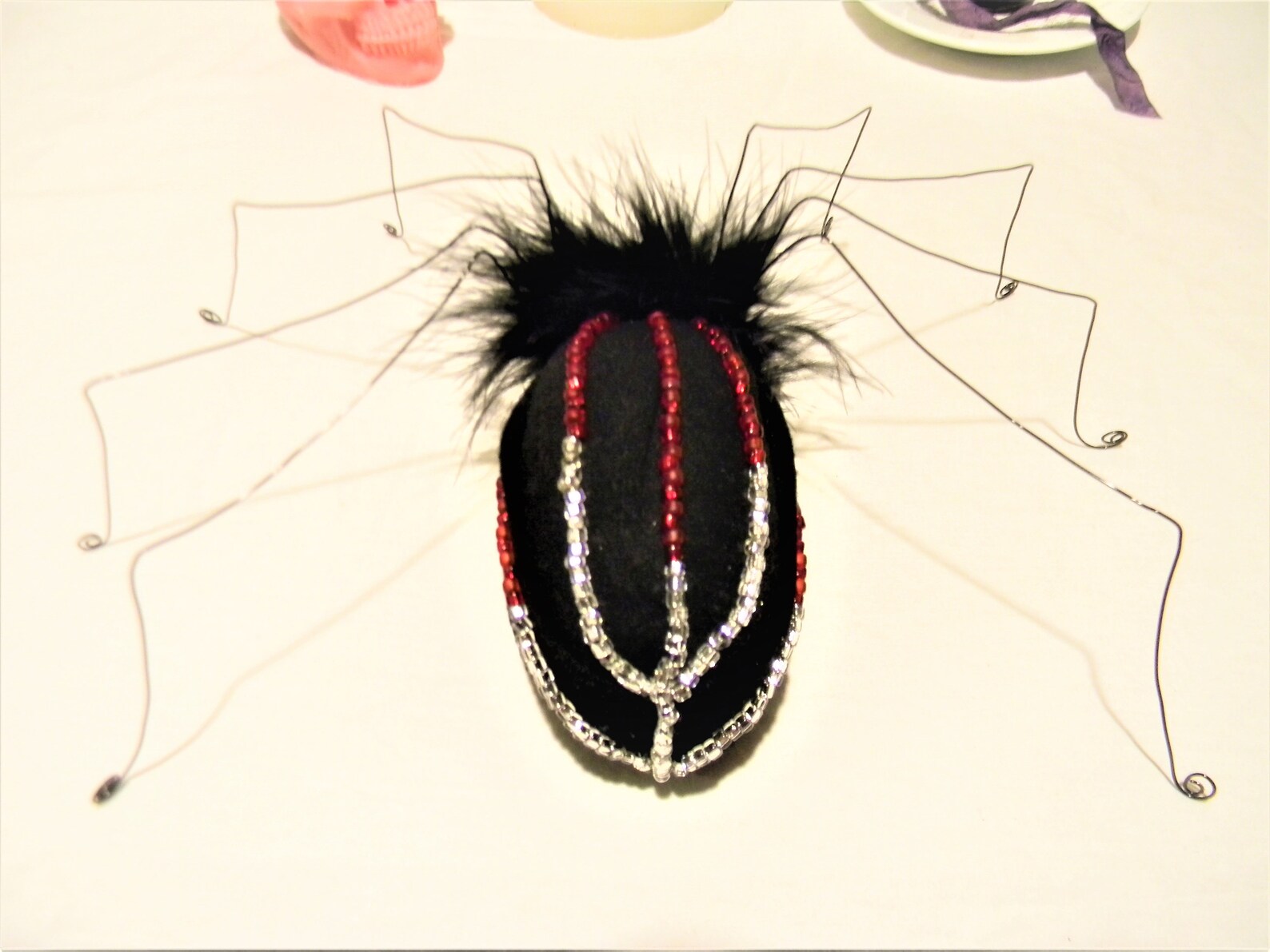 Handmade Wire Spider Decor Textile Spider Art Soft Sculpture - Etsy
