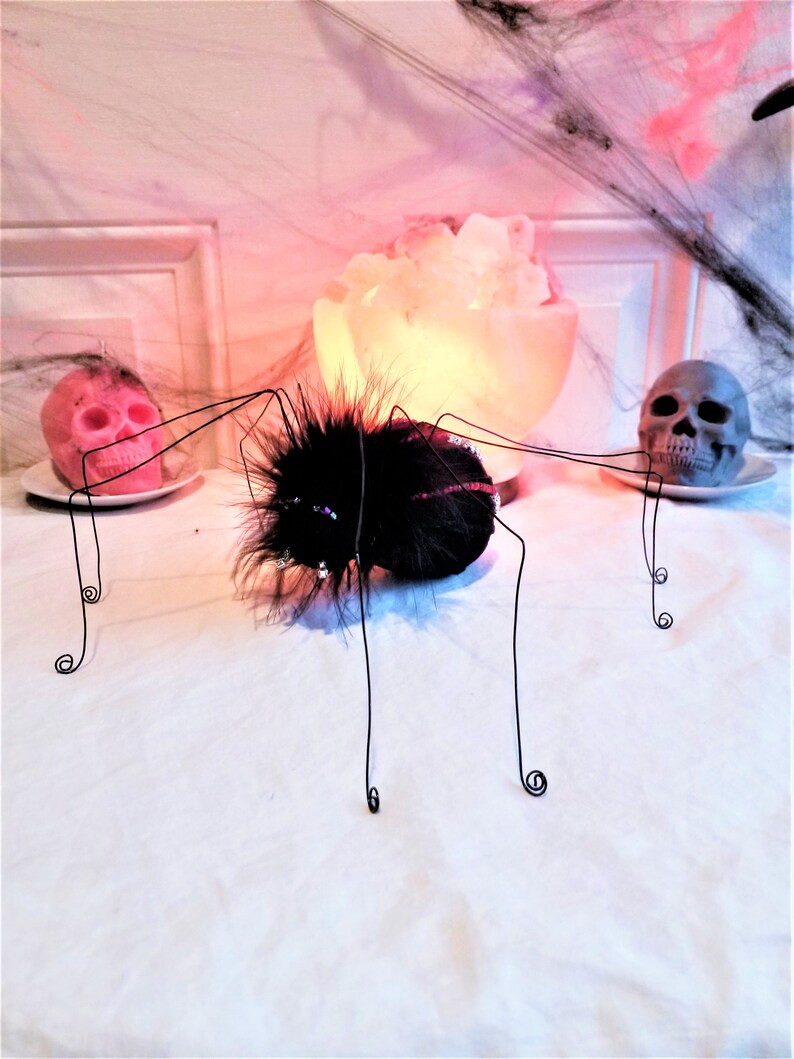 Handmade Wire Spider Decor Textile Spider Art Soft Sculpture - Etsy