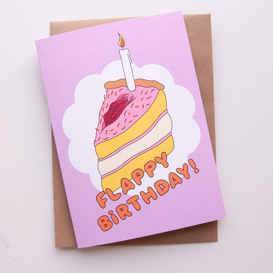 Folded Card • Flappy Birthday! • You're Welcome Club - Etsy