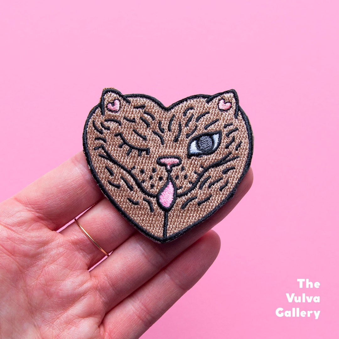 Cheeky Vulvacat Embroidered Patch the Vulva Gallery - Etsy