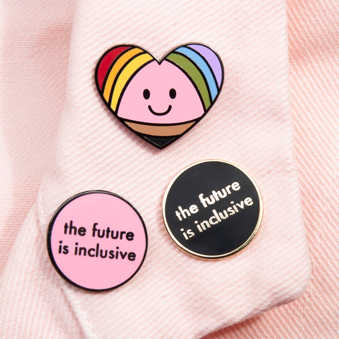 Inclusivity Pin Set • Enamel Pins • You're Welcome Club - Etsy