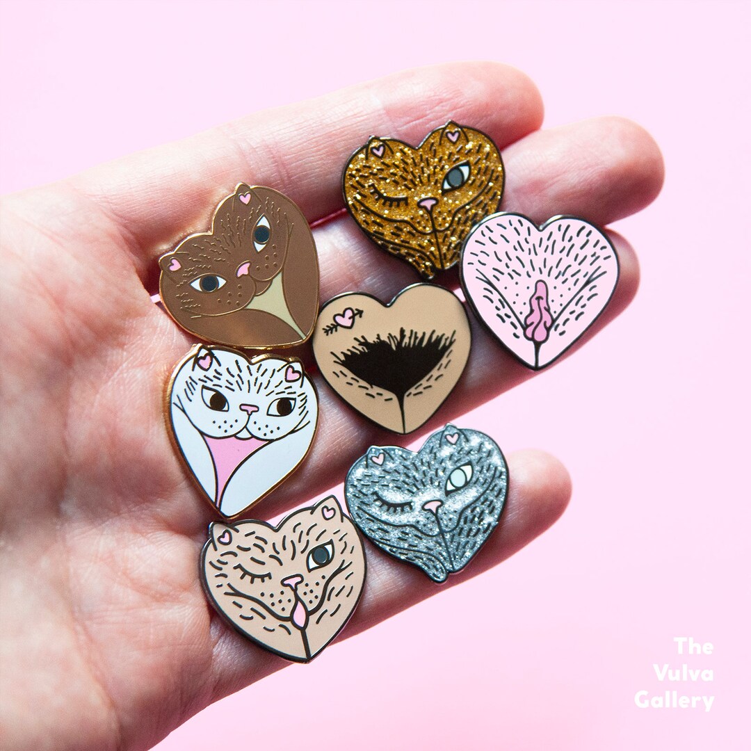 The Vulva Gallery Pins • Hard Enamel Pins - Etsy