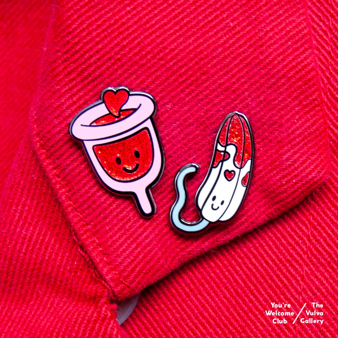 Period Positive Pin Set Menstrual Cup and Tampon - Etsy Canada