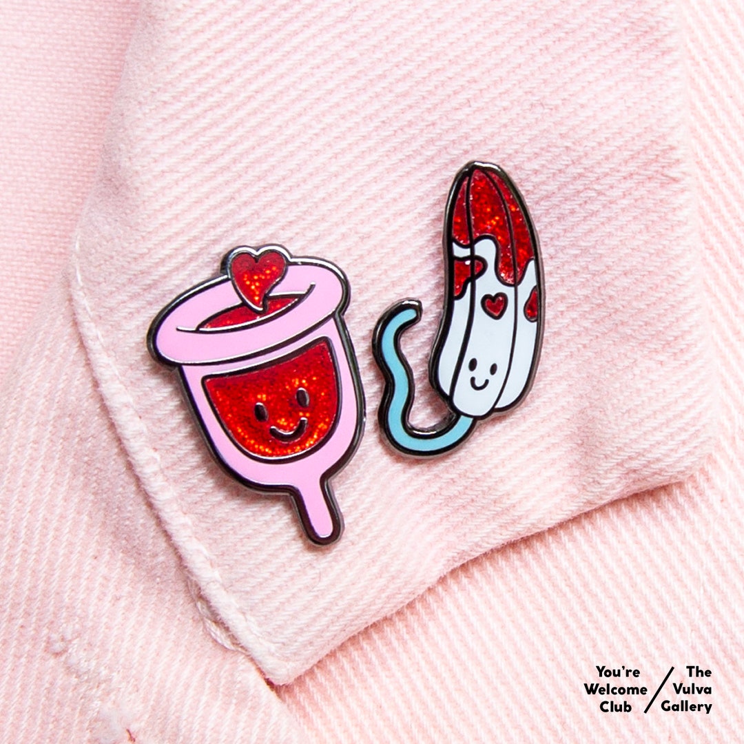 Period Positive Pin Set Menstrual Cup and Tampon - Etsy Canada