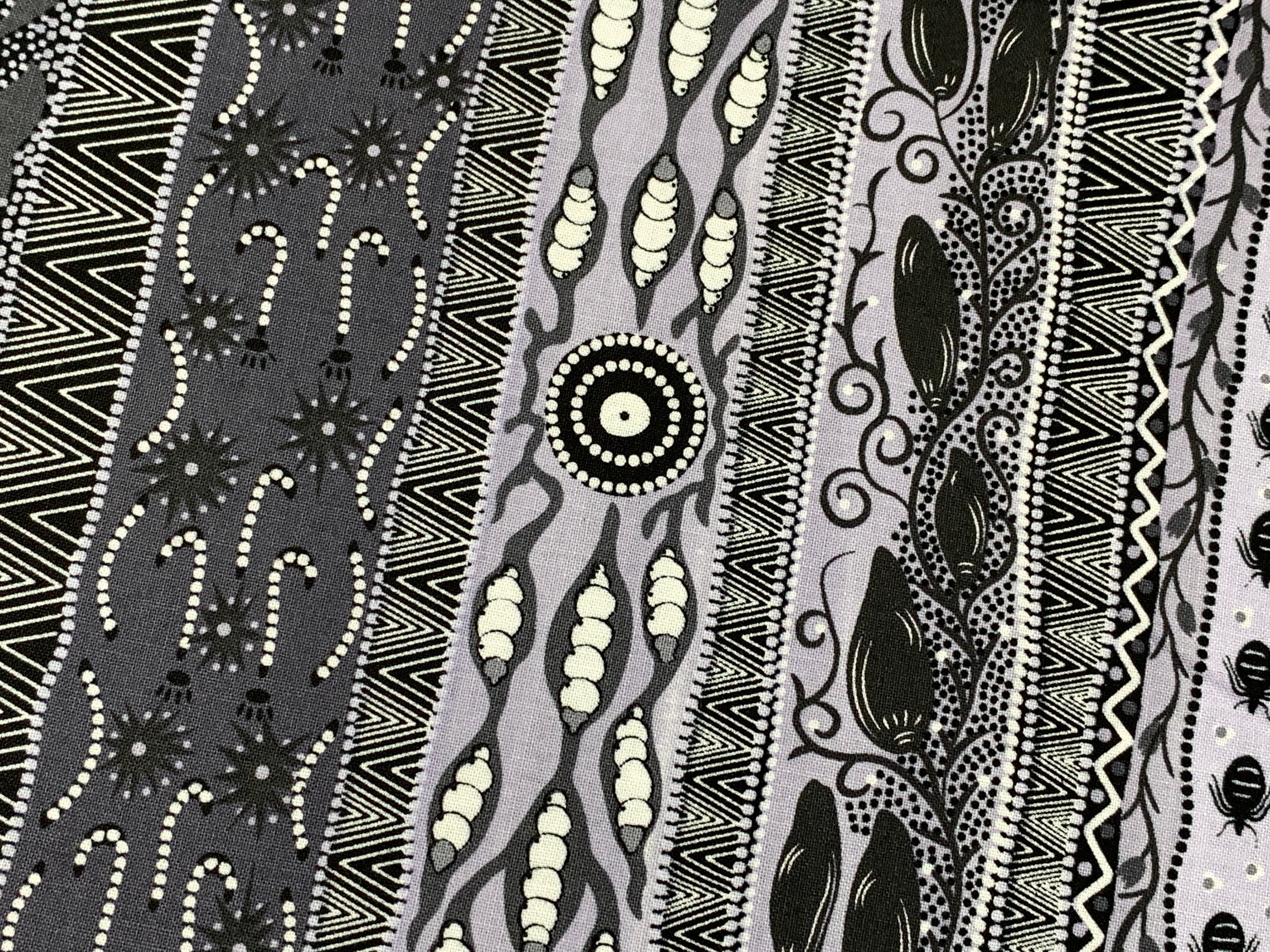 Australian Aboriginal Cotton Quilting Fabric by the YARD. M&S | Etsy