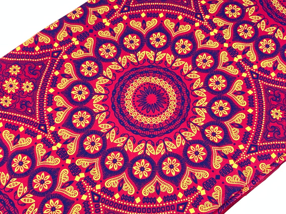 South African Shweshwe Fabric by the YARD. Dagama 3 Cats Pink - Etsy