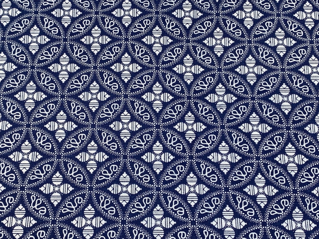 South African Shweshwe Fabric by the YARD. Dagama Three Cats Indigo ...