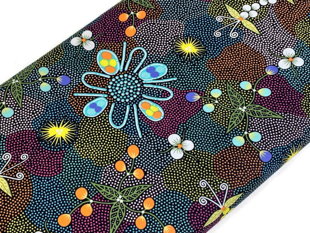 Australian Aboriginal Cotton Quilting Fabric by the YARD. M&S Textiles ...
