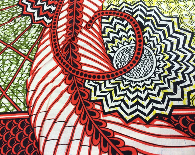 Congolese Fabricafrican Wax Print Fabricankara - Etsy