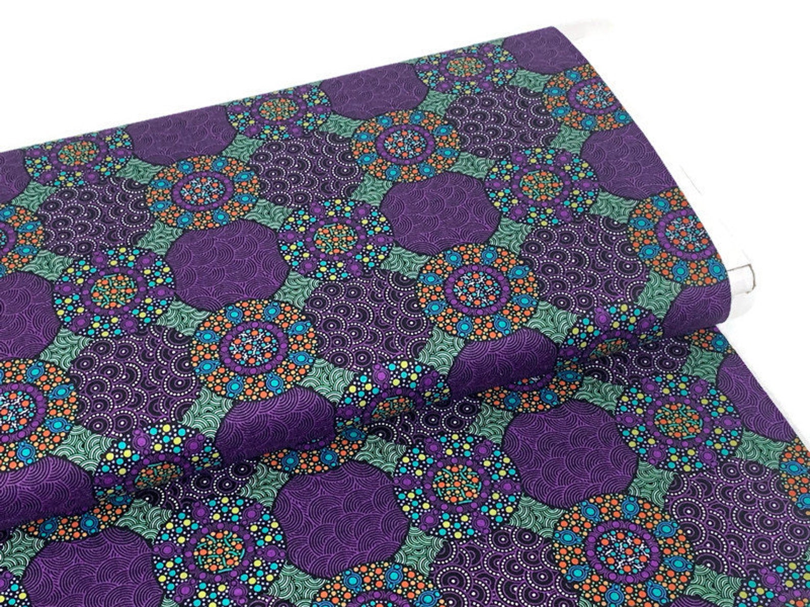 Australian Aboriginal Cotton Quilting Fabric by the YARD. M&S | Etsy