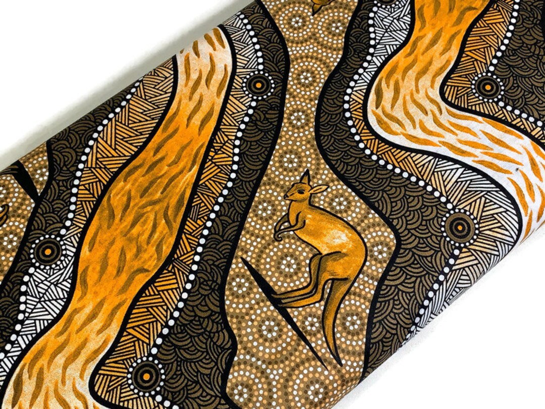 Australian Aboriginal Cotton Quilting Fabric by the YARD. M&S Textiles ...