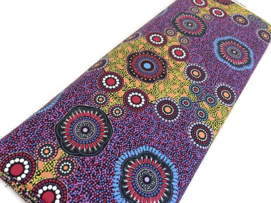 Australian Aboriginal Fabric by the YARD. Cotton Quilt Fabric With ...