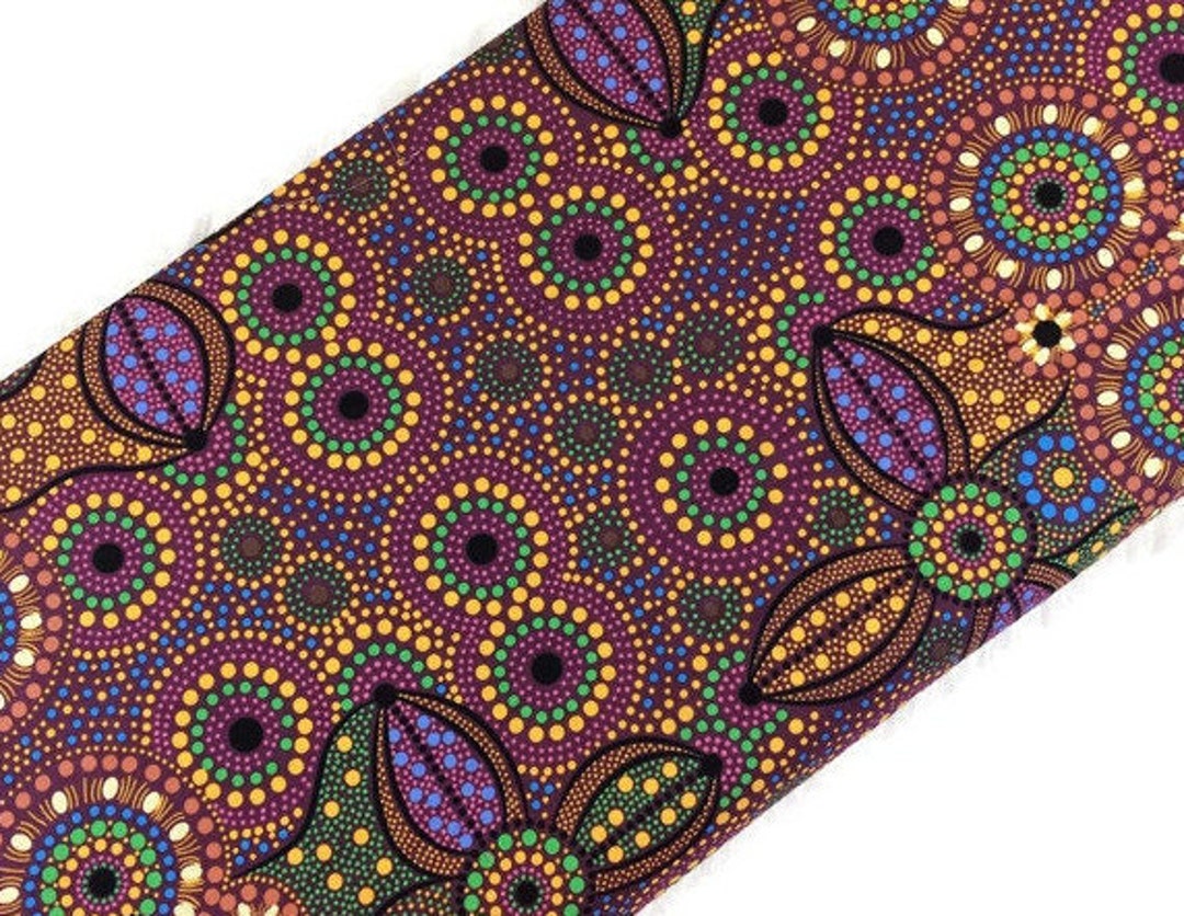 Australian Aboriginal Cotton Quilting Fabric by the YARD. M&S - Etsy