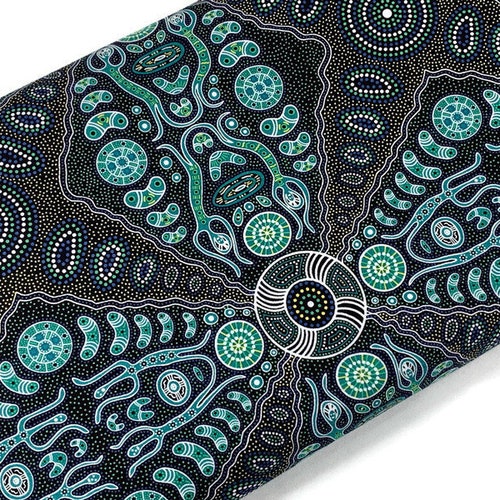 Australian Aboriginal Cotton Quilting Fabric by the YARD. M&S - Etsy