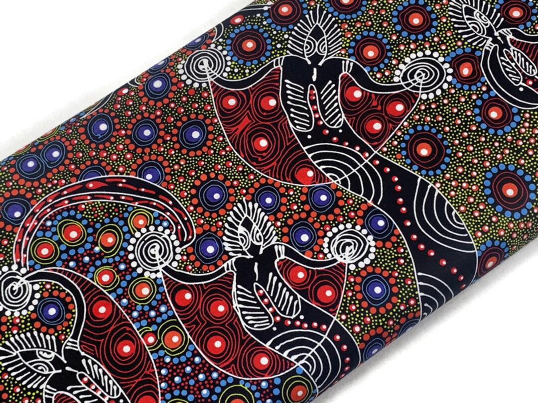 Australian Aboriginal Cotton Quilting Fabric by the YARD. M&S Textiles ...