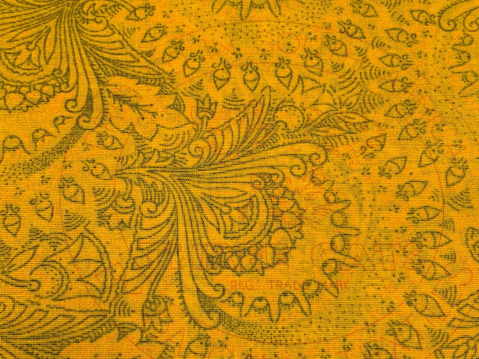 Yellow South African Shweshwe Fabric by the YARD. Dagama 3 - Etsy