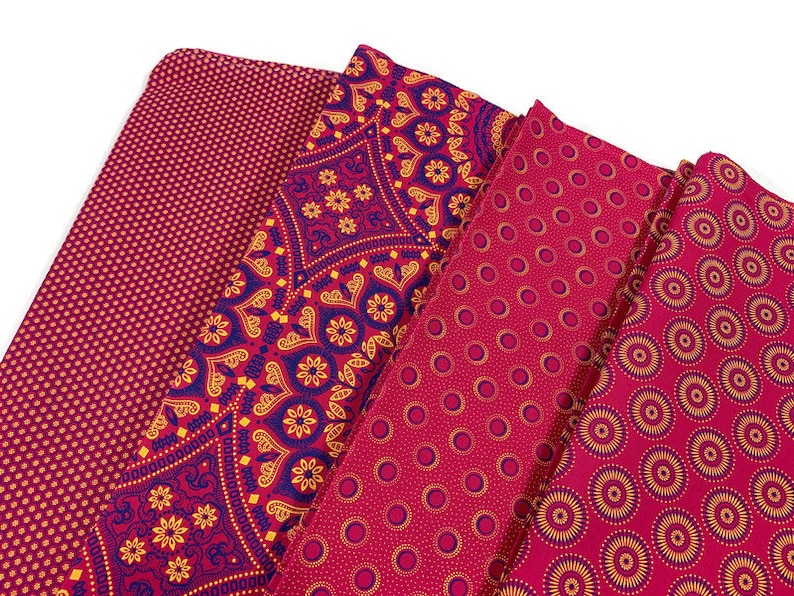 South African Shweshwe Fabric by the YARD. Dagama 3 Cats Pink - Etsy