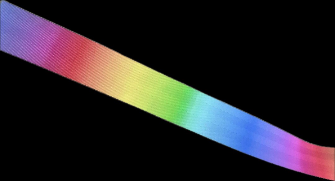 Rainbow Gradient Seatbelt Webbing Material by the Yard 1”, 1.5” and 2 ...