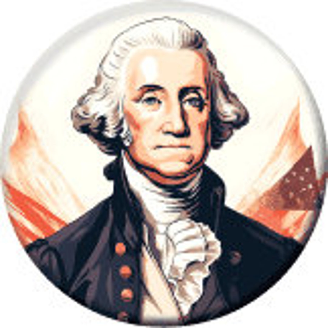 George Washington Button - Etsy