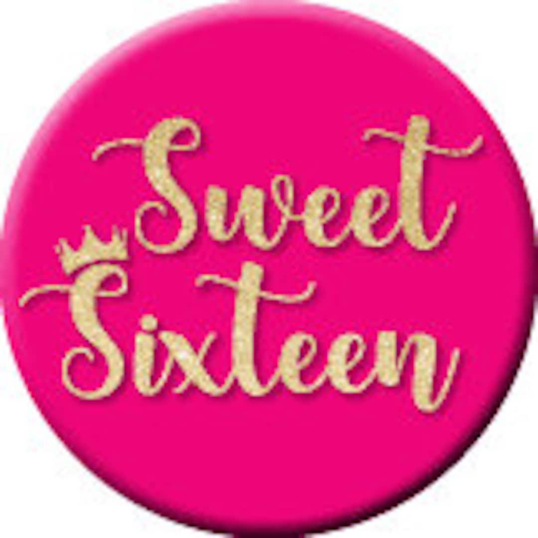 Sweet Sixteen Button - Etsy