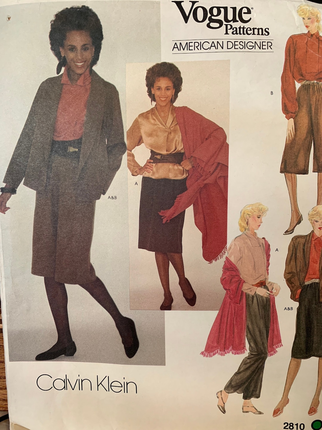 Vogue 2810 Calvin Klein Pattern - Etsy