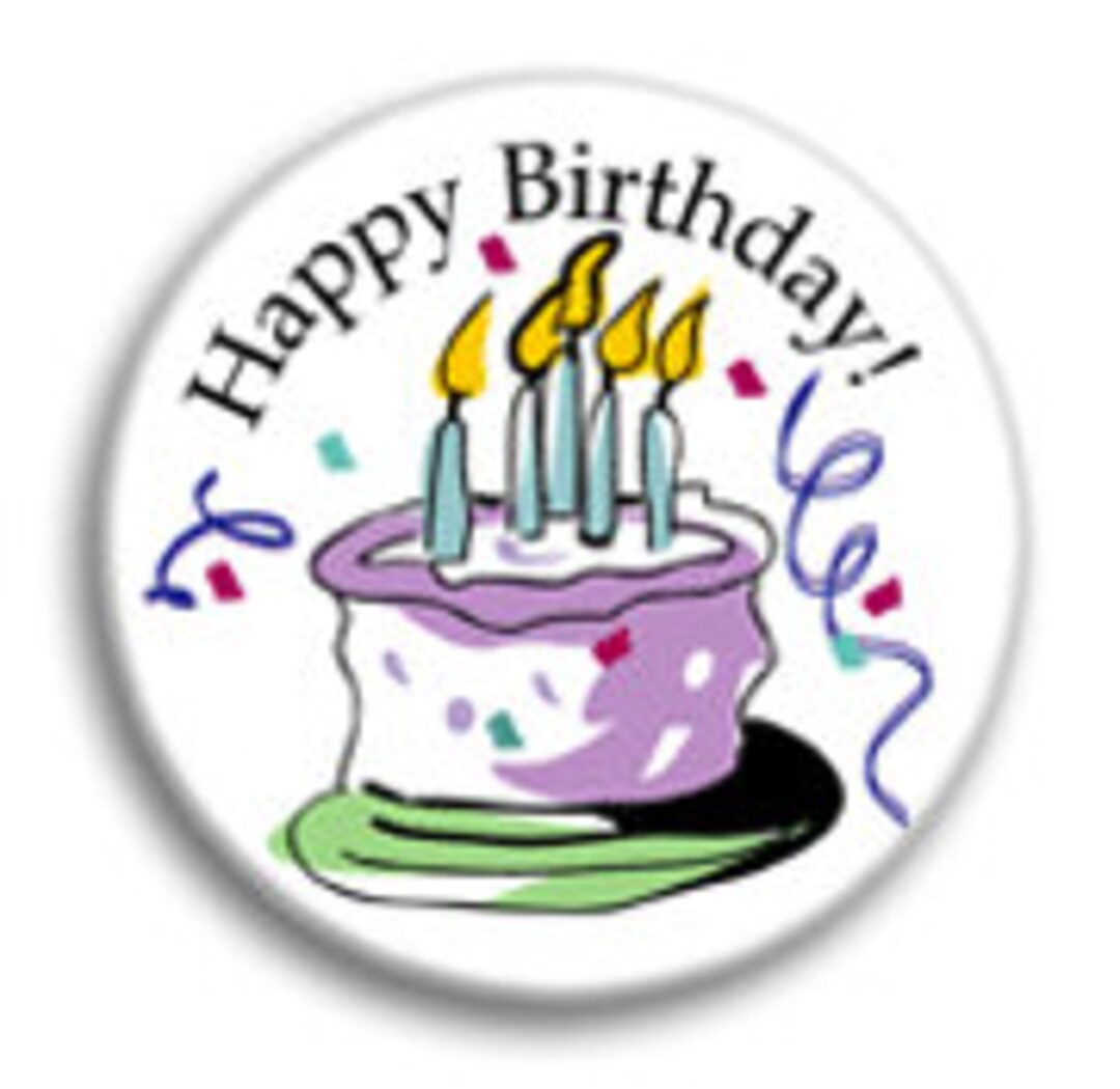 Happy Birthday Button - Etsy