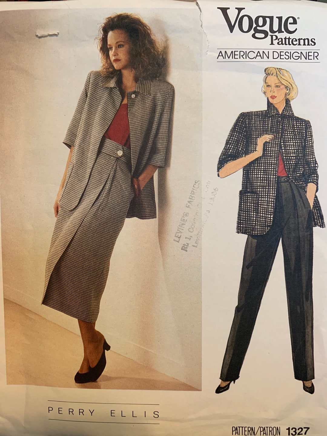 Vogue Patterns Perry Ellis 1327 - Etsy