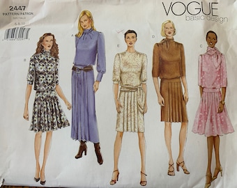 Vogue Basic Design 1220 Women's Coat Jacket Sewing Pattern Size 12 Bust ...