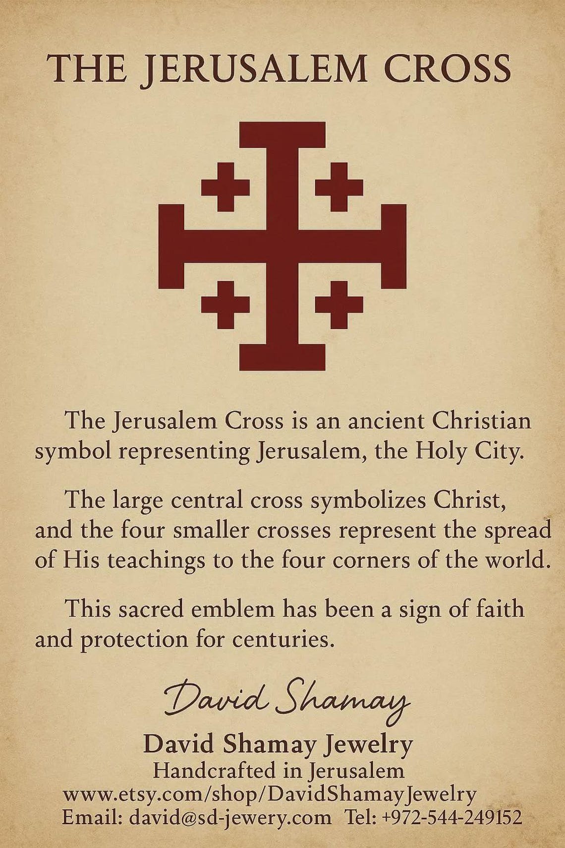 Coin Pendant,jerusalem Cross With Antique Authentic Bronze Widow's Mite ...