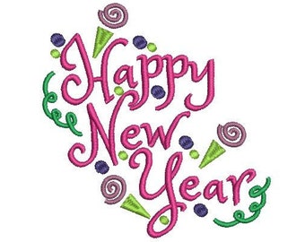 New year embroidery | Etsy