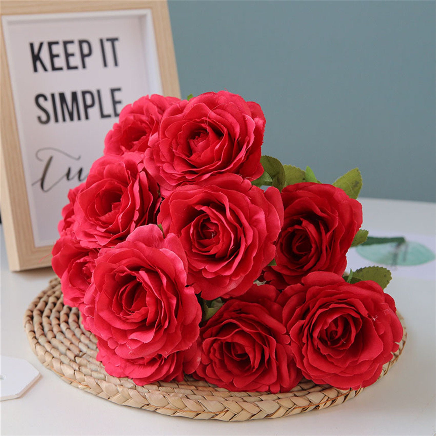 Silk Flower Bouquet Artificial Wedding Arrangement Flowers | Etsy