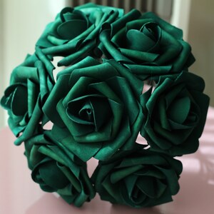 Emerald Flowers Artificial Roses 8cm 100 PCS Hunter Green - Etsy Australia