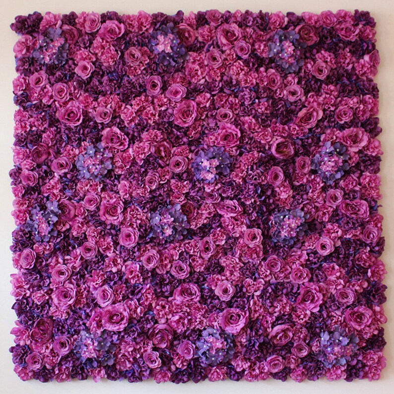 Flower Backdrops Purple Flower Wall for Wedding Bridal - Etsy