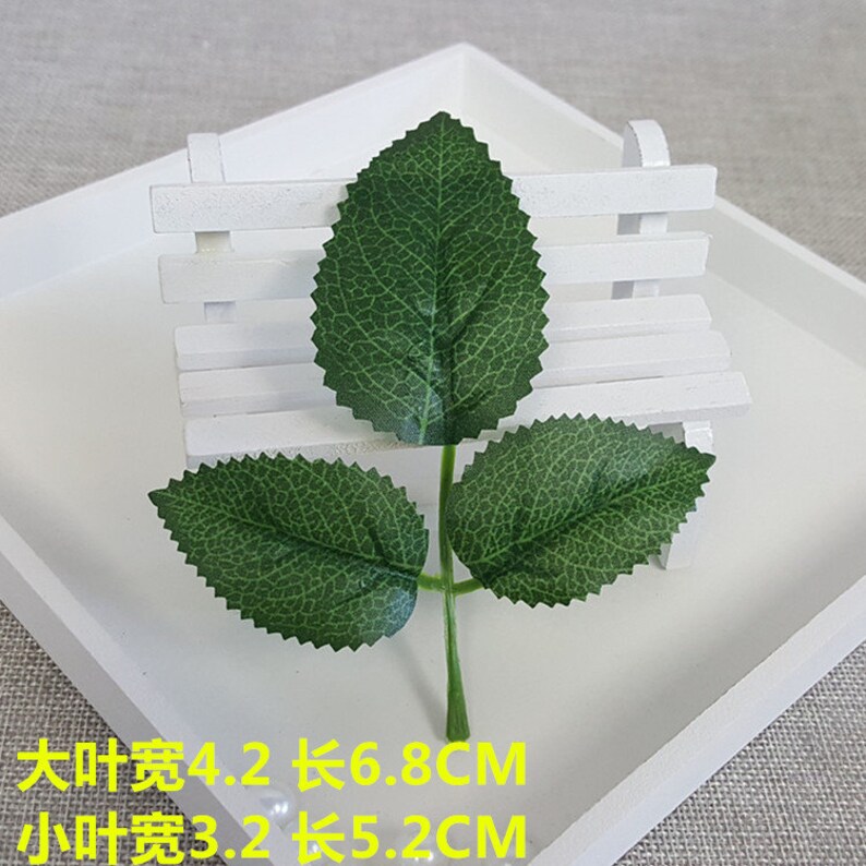 Artificial Leaves Silk Rose Leaf Fake Greenery 10 Leaves for - Etsy