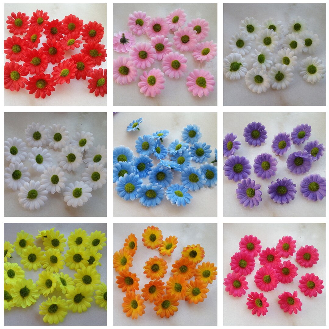Mini Gerbera Daisy Sunflowers Flower Heads 4cm Silk Daisy Mini - Etsy