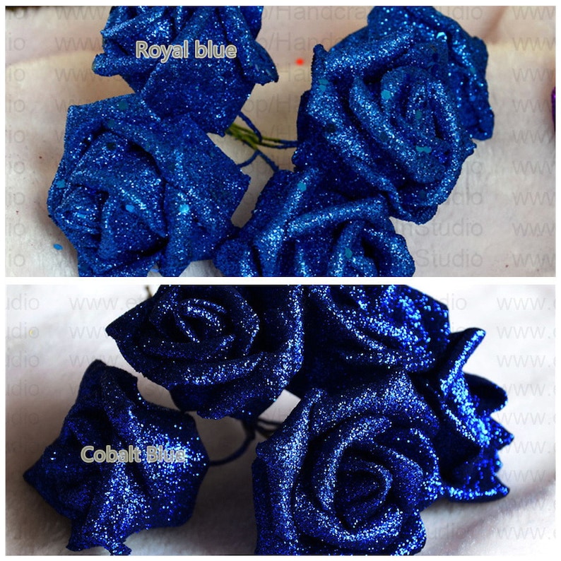 Sparkling Glitter Flowers Bling Bling Glitter Roses 100 - Etsy