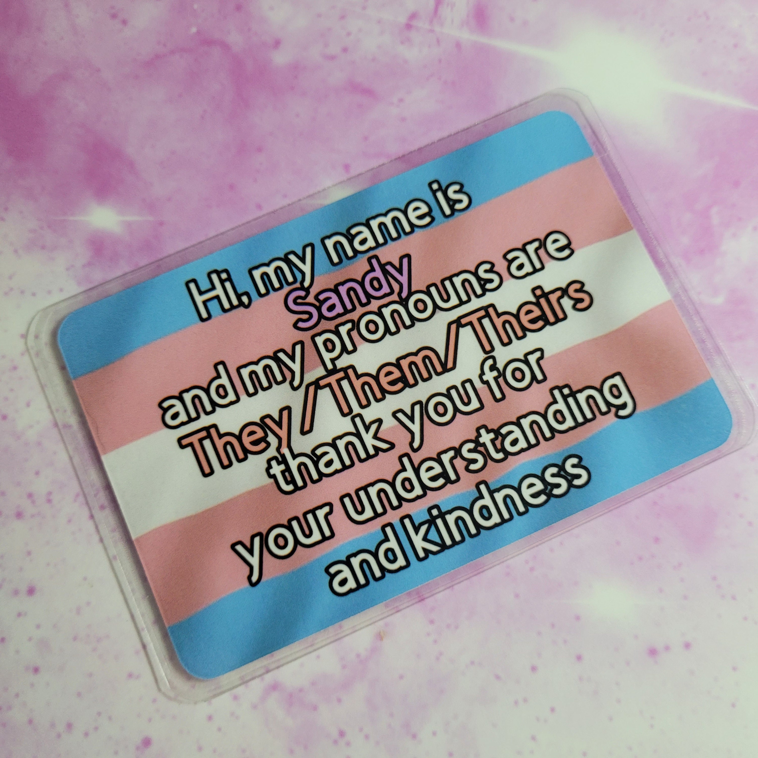 Pronoun Card. Pronouns Pride Lgbt Lgbtqia Pronoun Card - Etsy Canada