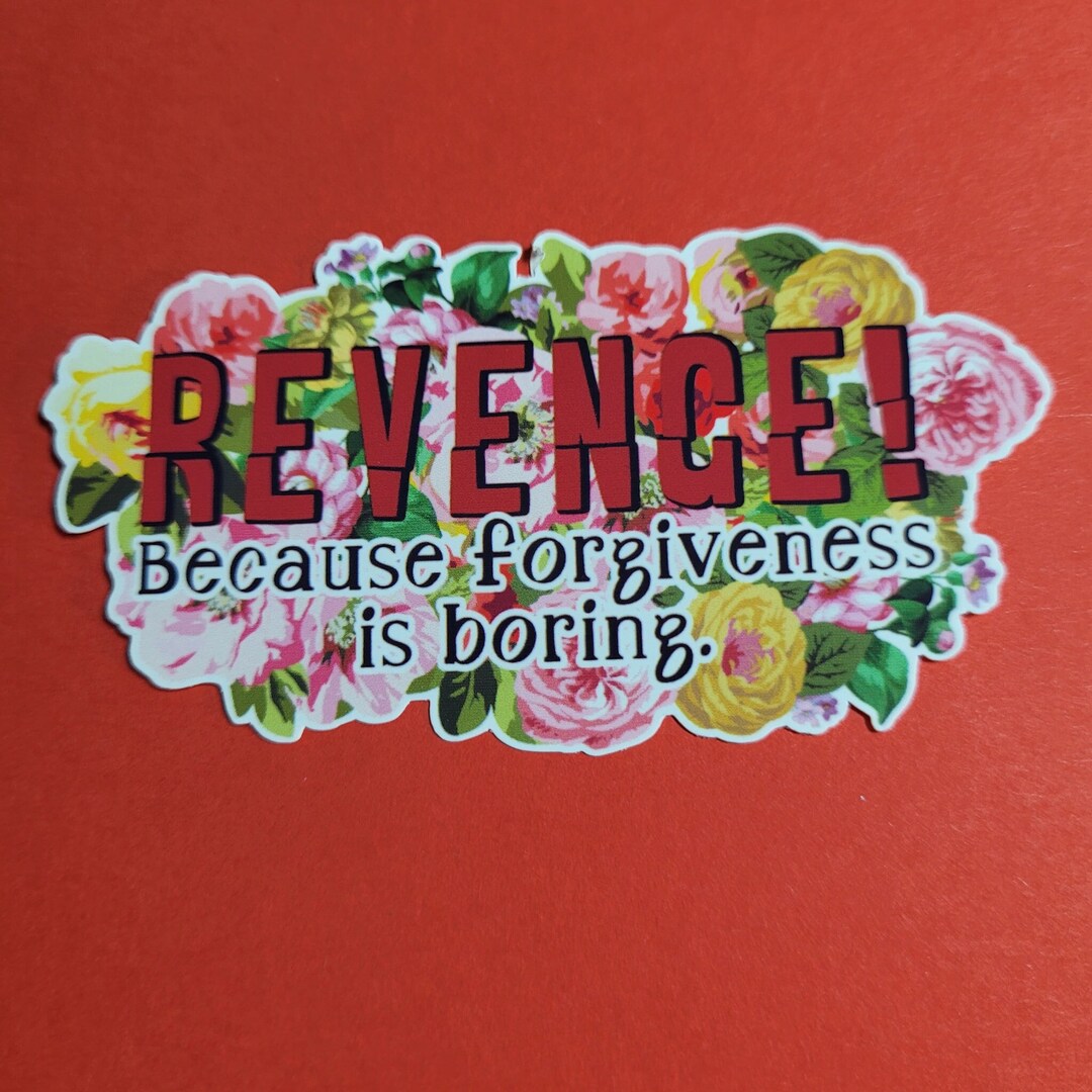 Revenge Sticker Slogan Sticker - Etsy