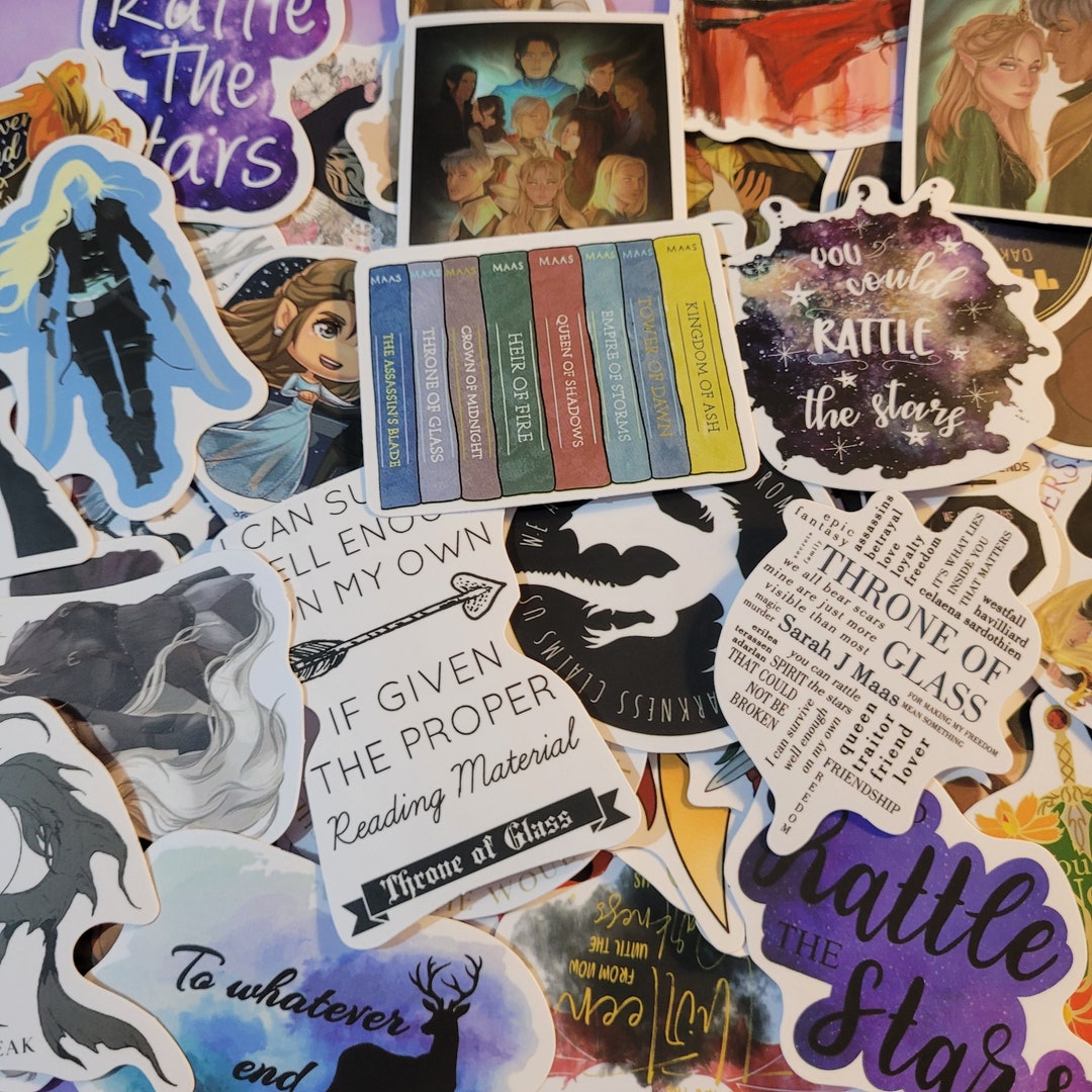 TOG Book Inspired Sticker Pack, Throne of Glass , Sticker Bundle, Manon ...