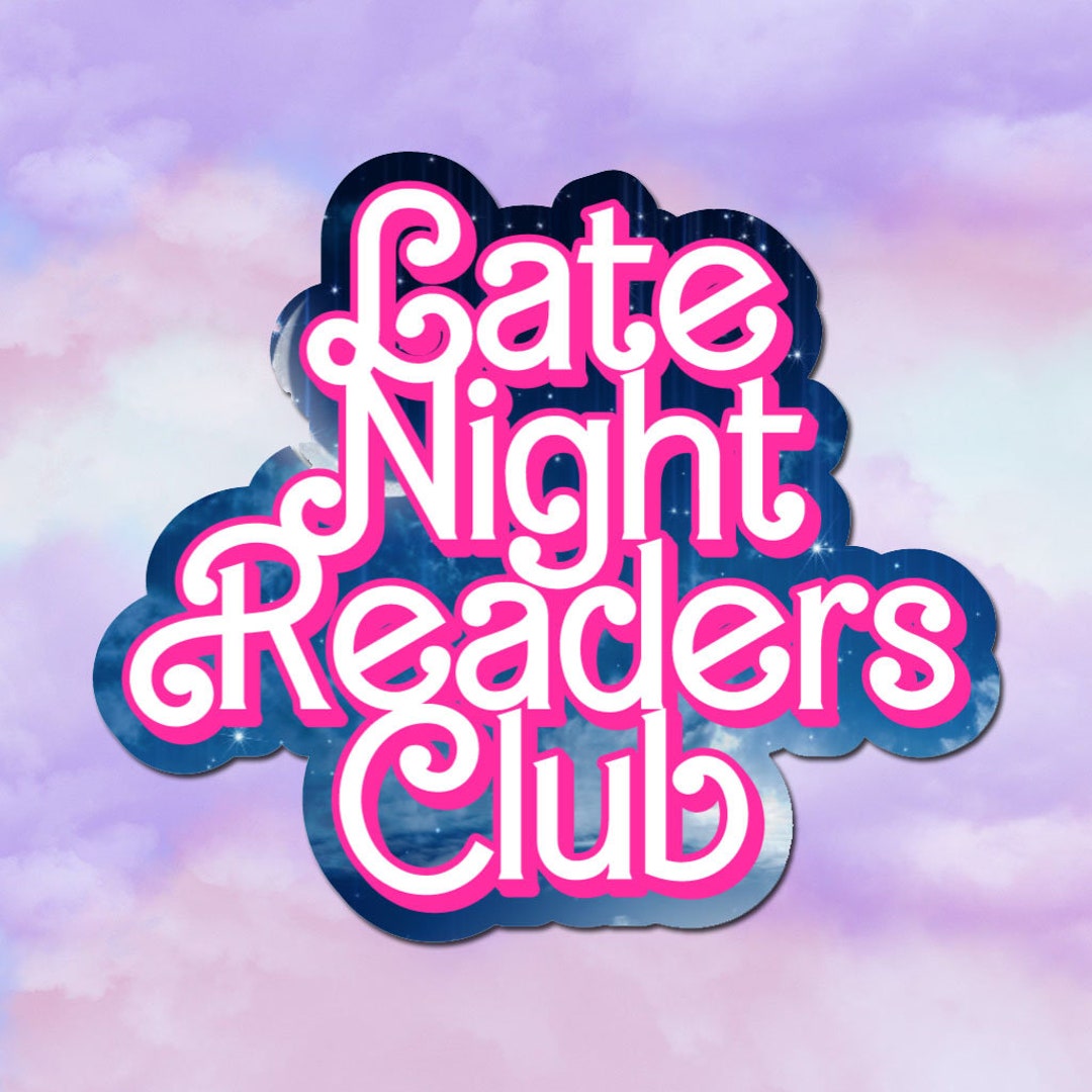 Late Night Readers Club Book Lover Sticker Book Nerd - Etsy